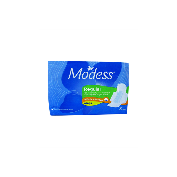 MODESS Regular with Wings 8's price in the Philippines | MedsGo Pharmacy